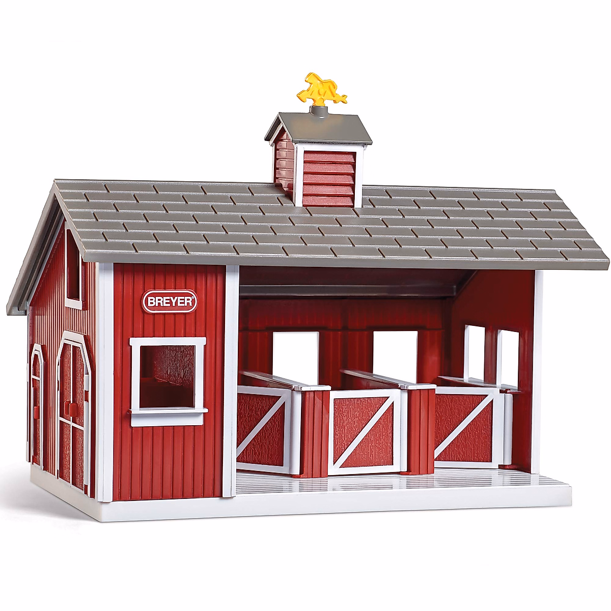 59197 Stablemates Red Stable Set with Two Horses, N/a