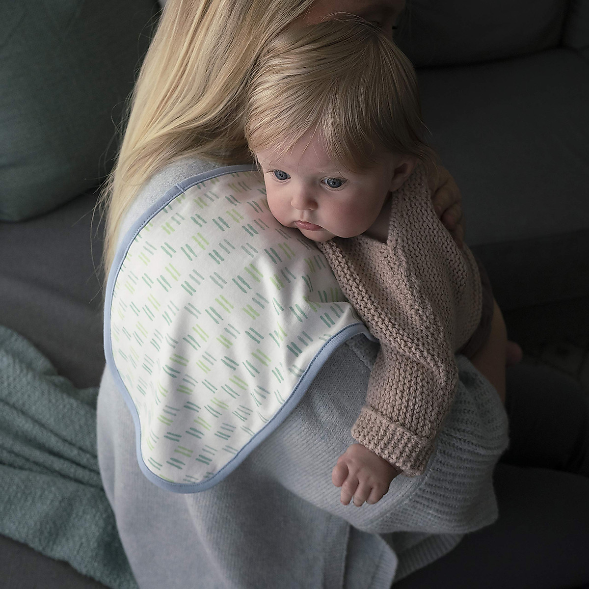 Ingenuity Easy Eater 3-Pack Soft Absorbent 100% Cotton Terry Baby Burp Cloth 19" x 8" - Kodi