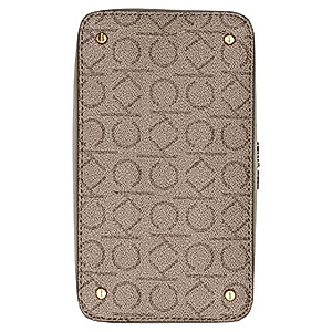 Calvin Klein Ashley Mini Bag Crossbody, Flax Pearlized Patent