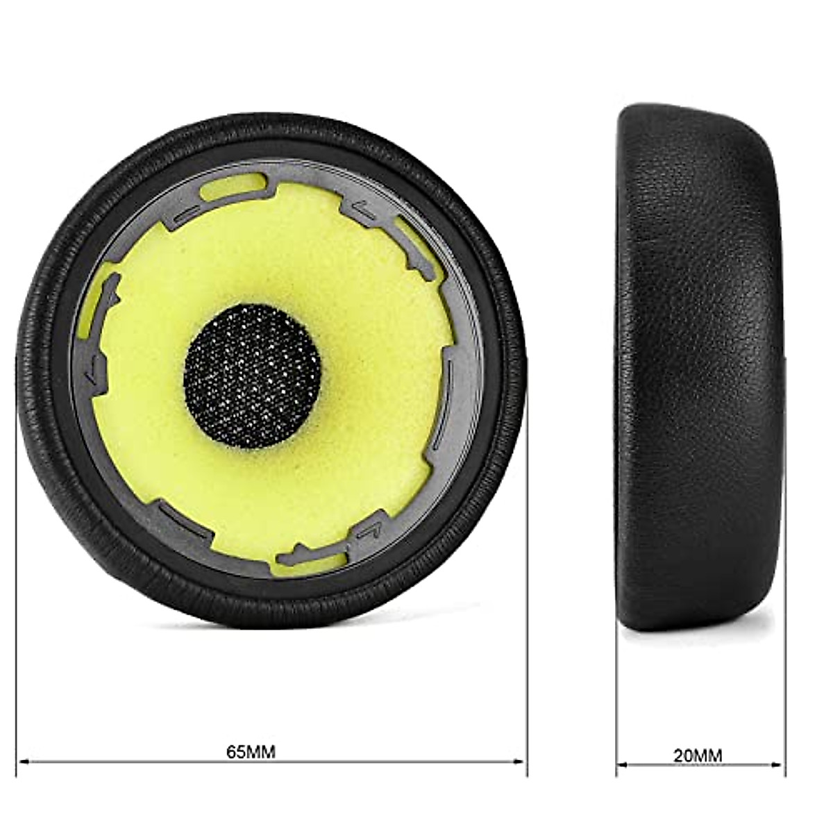 Evolve 75 Ear Pads - defean Replacement Ear Cushion Compatible with Jabra Evolve 75 75+ 75 UC / 75 MS Headphone/Earpads Contain Plastic Clips,(Ear Pads not fit Jabra Evolve2 75 PC Wireless Headset)