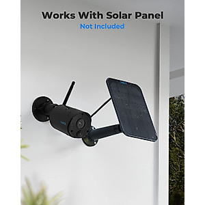 REOLINK 2K Solar Security Camera Wireless Outdoor, Argus Eco-B+Solar Panel, No Monthly Fee, Human/Vehicle Detection, 3MP Night Vision, 2-Way Audio, WiFi Home Security Camera Works with Alexa(2 Pack)