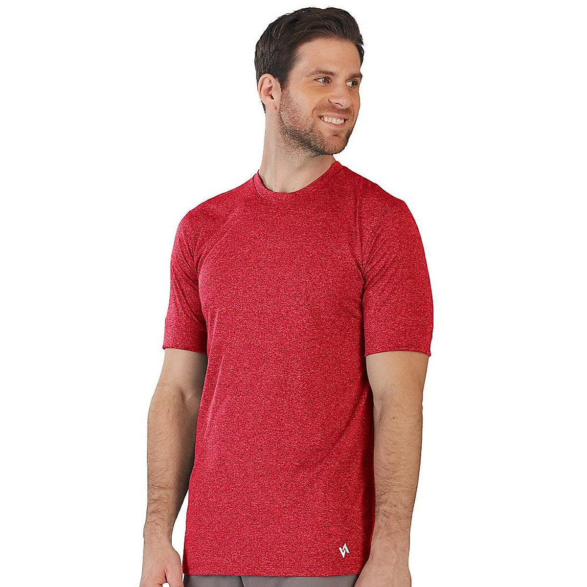 Vevo Active Mens Tech Tee M RedHeather