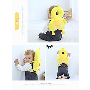 Head Safety Protector Pad for Baby Toddler Walker,Infant Talking Head Protection Backpack Cushion (Yellow Duck)