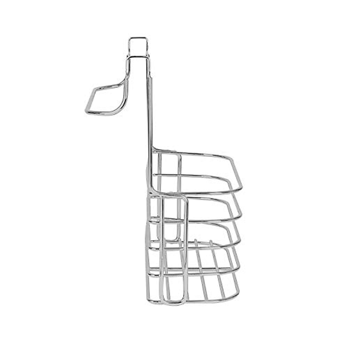 Spectrum Diversified Duo Over-The-Cabinet Towel Bar & Medium Basket, No Installation 2-in-1 Basket & Towel Bar, Under Sink Storage & Organization, Small, Chrome