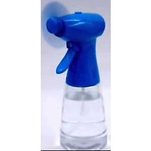 Misting Fan Spray Bottles Personal Cooling Water Spray Mist Battery Powered Handheld Fans Set Portable for Spring Break Travel or Vacation, Set of 2