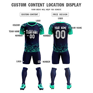Custom Soccer Jersey Name Number Sports Team Training Uniform Personalized Football Jerseys for Men Women Kids