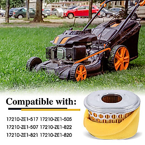 2 Pack GX160 Air Filter for Honda GX200 AFZE18 GX140 Horizontal Engines and 17210-Z4M-821 17210-ZE1-505 17210-ZE1-517 OEM Air Cleaner with Pre Filter