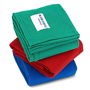 ROLLEE POLLEE Children's Nap Blanket, Super Soft Anti-Pill Fleece Blanket for Toddlers and Kids, 36" x 48" (Blue, Single)