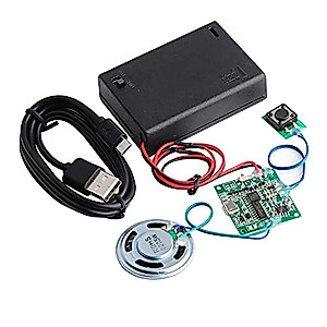 Stemedu 8MB Sound Recordable Module Button Control Programmable Voice Chip, MP3 Music Player Kit, USB Downloadable Musical Board for DIY Audio Stuffed Animal Toys Greeting Card Music Box