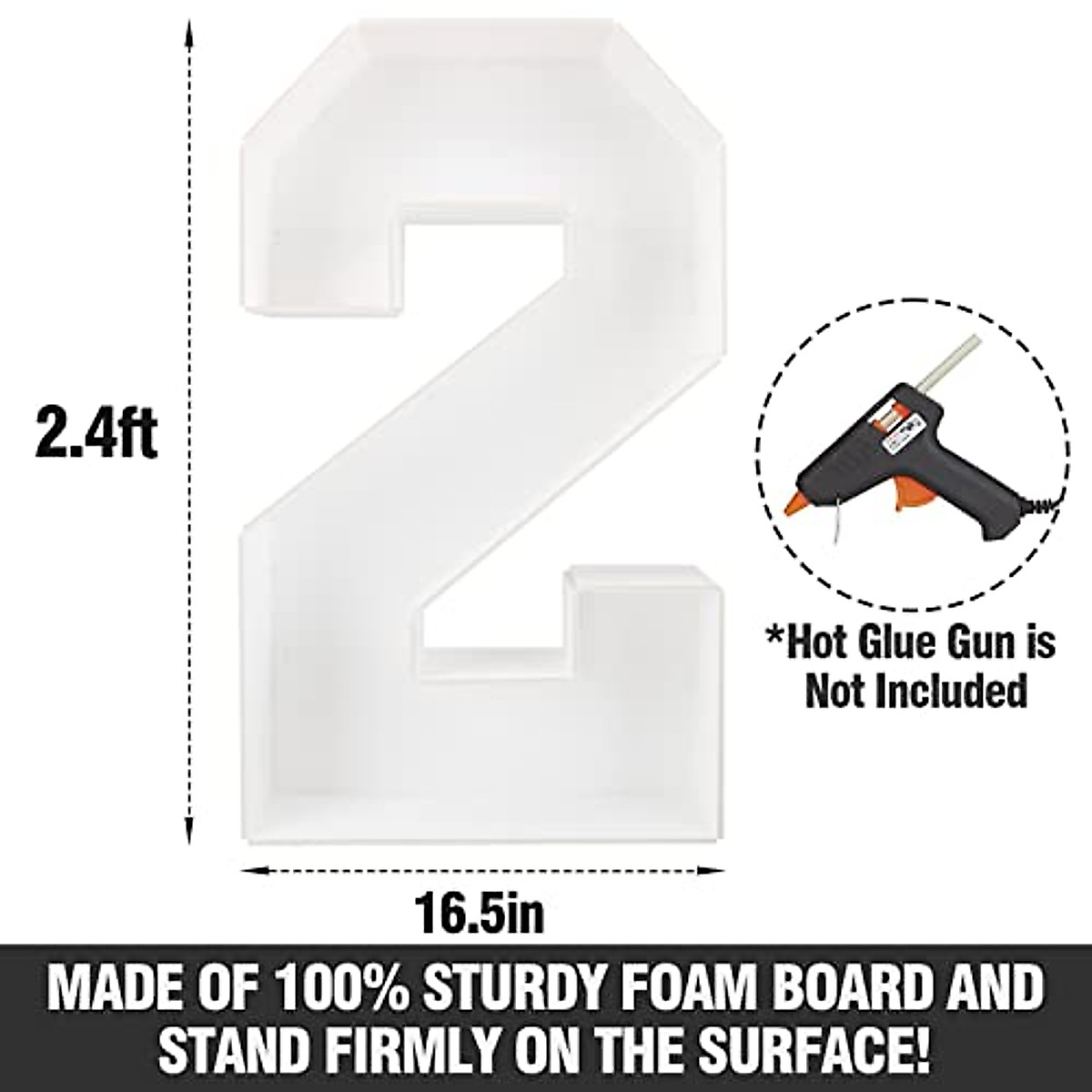 2023 Graduation Decorations - Large PRE-CUT 2023 Marquee Numbers Kit - Mosaic Foam Board Sign - Class of Party Supplies Decor for Kindergarten Preschool High School Christmas Wedding Prom Decoration