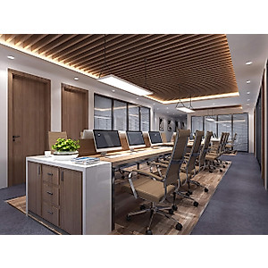 2xhome Contemporary Mid Century Modern High Back Tall Ribbed PU Leather Swivel Tilt Adjustable Chair with Back Swivel Wheels Designer Boss Executive Office Conference Room Work Task Tall Desk Tan