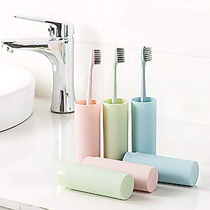 Toothbrush Case Holder Travel Plastic Slim Lightweight Tooth Brush Cup for Business Trip Outdoor Camping