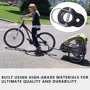 Bike Trailer Coupler Hitch Attachment Fit for Instep Bike Trailers, Flat and Angled Couplers for a Wide Range of Bicycle Carriers, Trailer Sizes