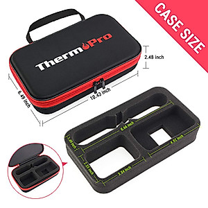 ThermoPro TP20 Wireless Meat Thermometer +ThermoPro TP99 Hard Carrying Case Storage