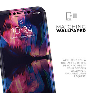 Design Skinz Liquid Abstract Paint Remix V79 - DesignSkinz Protective Vinyl Decal Wrap Skin Cover Compatible with The Apple iPhone Xs Max (Full-Body, Screen Trim & Back Glass Skin)