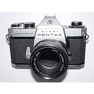 Asahi Pentax Spotmatic SLR Professional 35MM Film Camera Honeywell - Lens Bundle