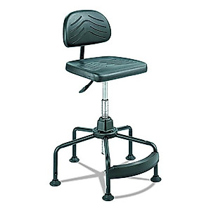 Safco Master High-Back Economy Industrial Workbench Swivel Task Chair, Black (5117)