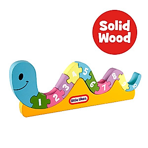 Little Tikes - Solid Wood Counting Worm - Colors and Counting Building Toys and Toddler Games - Montessori Toys and Learning Activities. Great Birthday Gift for Boys and Girls.