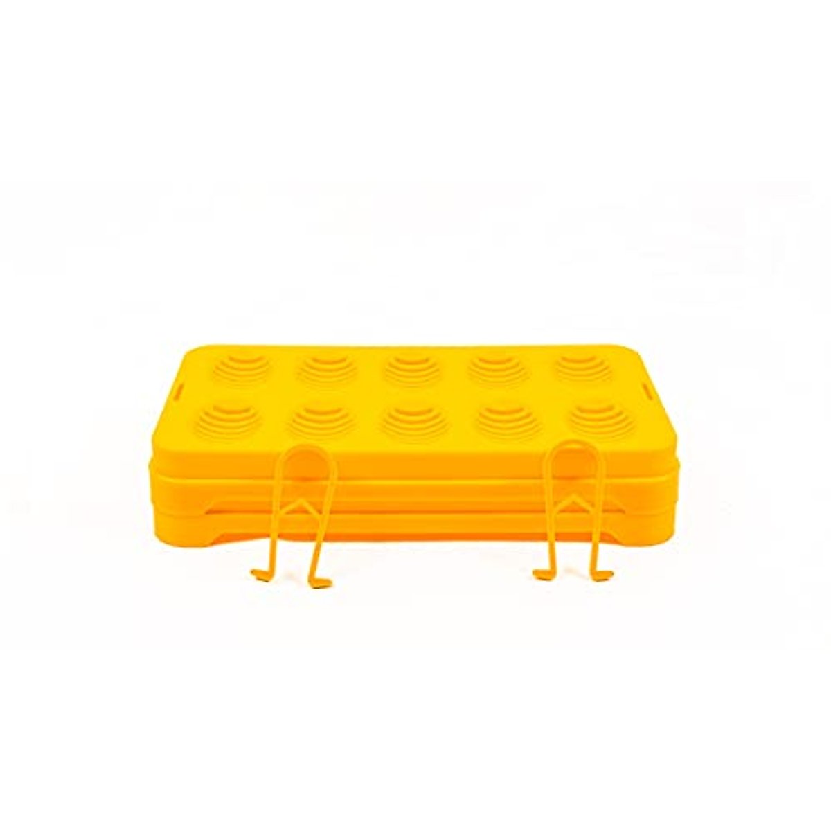 Easy Hatch Reptile Incubation Egg Trays; Each Tray Holds Reptile Eggs Over Incubation Substrate Fits Inside Reptile Incubation Box (3 Pack, Yellow)
