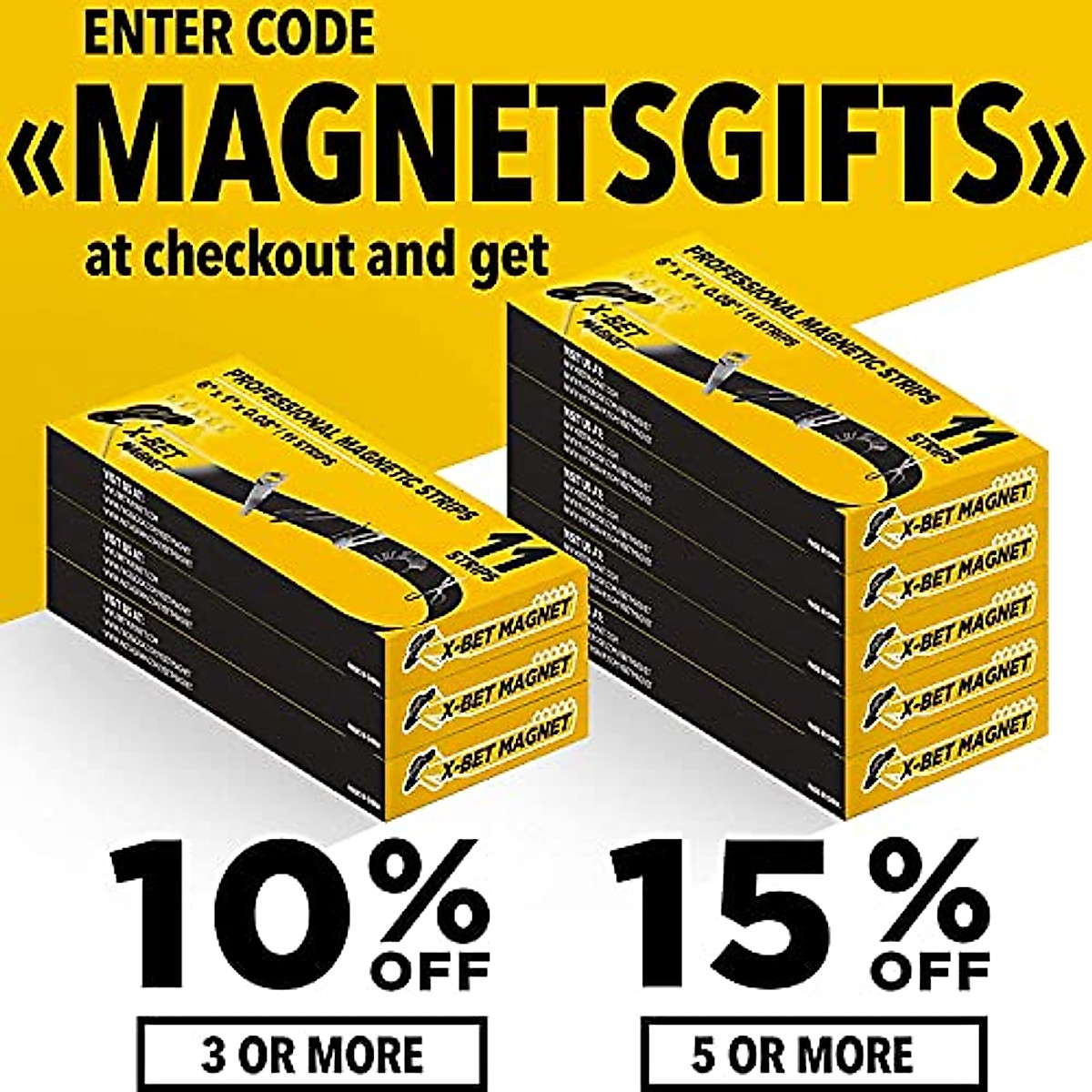 Magnetic Strips with Adhesive Backing - Magnetic Tape for Crafts - Tool and Knife Magnet Strips for Kitchen, Garage and Garden - Adhesive Magnetic Tool Holder Strip for Wall