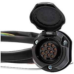 Maypole 8080B2M BK 13-Pin Pre-Wired Socket Sheathed Cables, 2 m