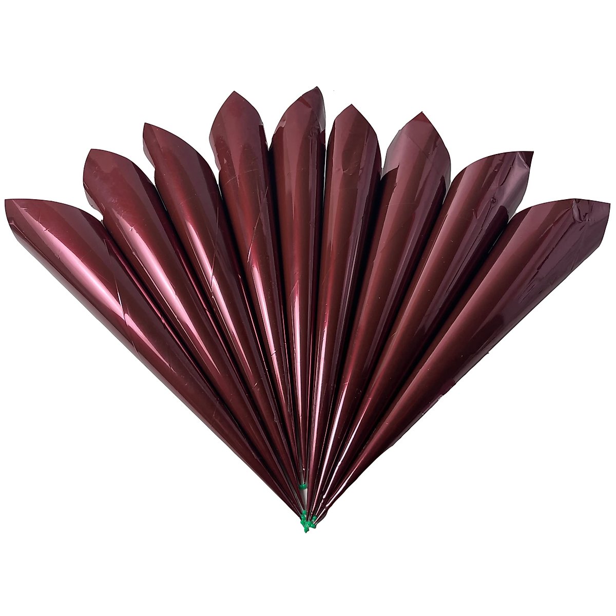 SaVvam Empty Pre-rolled cones for making henna cones, Handmade Rolled Mylar Cellophane Cones For Henna Paste, Temporary Tattoo, Jaqua Designs, Cake Icing, Cake Decoration Large (12 EMPTY CONES)