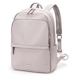 GOLF SUPAGS Laptop Backpack for Women Slim Computer Bag Work Travel College Backpack Purse Fits 14 Inch Notebook (Pink)