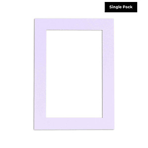 11.5x17 Mat Bevel Cut for 8.5x11 Photos - Acid Free Light Purple Precut Matboard - For Pictures, Photos, Framing - 4-ply Thickness
