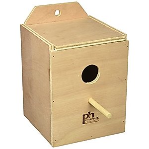 Prevue Pet Products BPV1102 Wood Inside Mount Nest Box for Birds, Lovebird