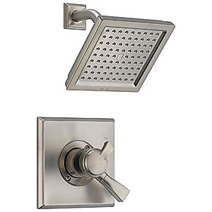 Delta Faucet Dryden 17 Series Dual-Function Shower Trim Kit with Single-Spray Touch-Clean Shower Head, Stainless, 2.0 GPM Water Flow, T17251-SS-WE (Valve Not Included)