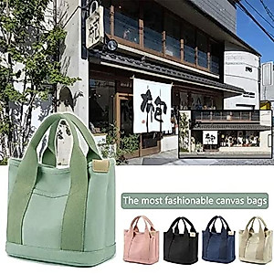 Large Capacity Multi Pocket Handbag, Ladies Fashion Canvas Tote, Canvas Bag With Zipper, Large Capacity Shoulder Bags (1PCS Black)