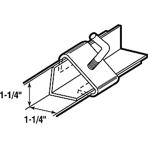 Prime-Line U 11310 Bed Frame Rail Clamp Kit, Fits 1 inch and 1-1/4 inch Frames, Steel Construction, Zinc Plated, 2 Sets