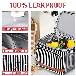 YESBAG Lunch Bag for Women, Leakproof Insulated Soft Adult Lunch Tote Cooler Bag Box With Adjustable Shoulder Strap for Office,Work & Picnic