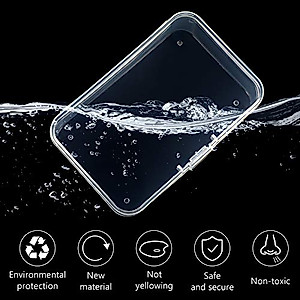 6 Pieces Mini Plastic Clear Beads Storage Containers Box for Collecting Small Items, Beads, Jewelry, Business Cards, Game Pieces, Crafts (3.27 x 2.13 x 1.02 Inch)