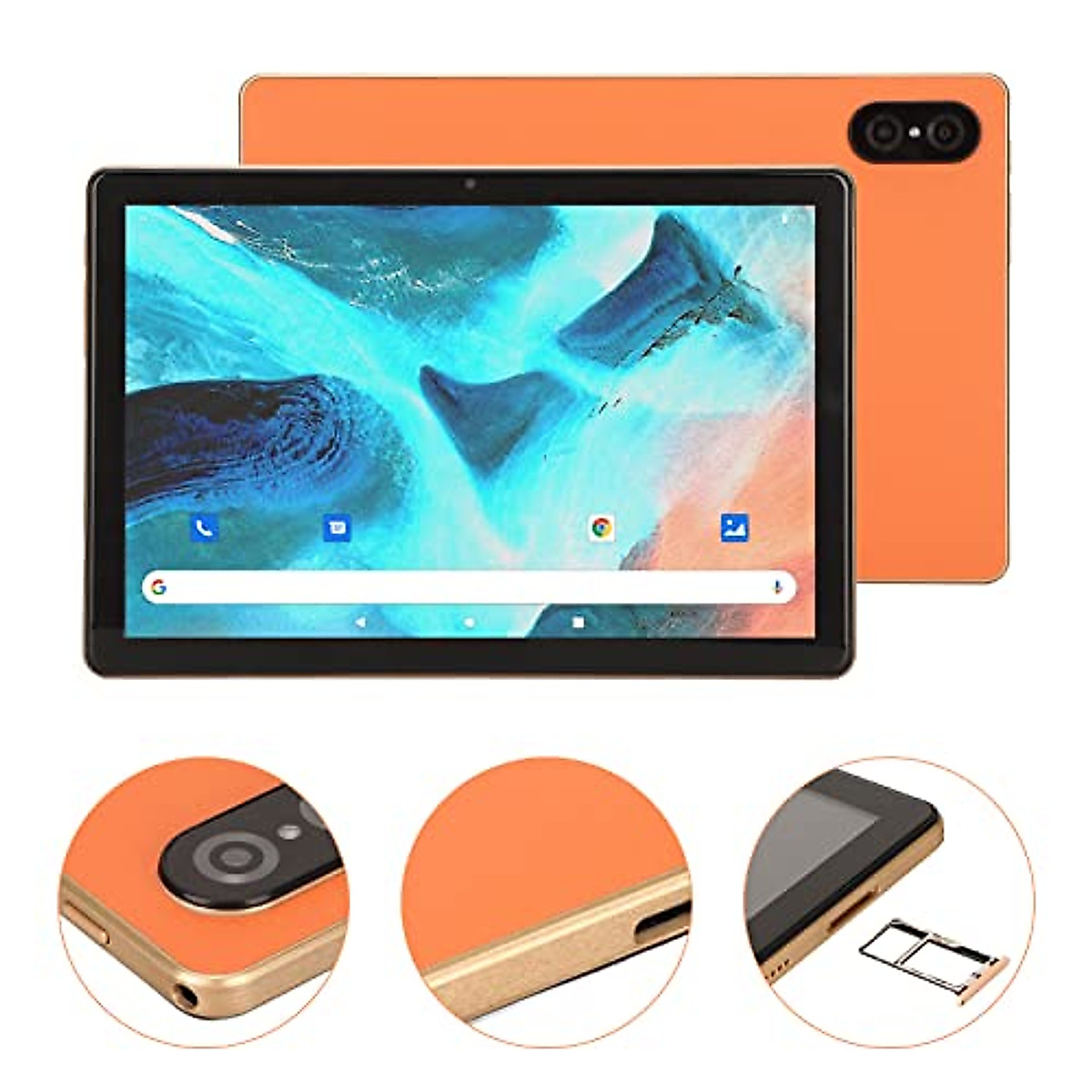 10.1in Tablet, 6GB RAM 128GB ROM, 2.0GHz Tablet PC with Speaker and Microphone 5G WiFi Dual Band 7000mah Battery, Supports BT GPS