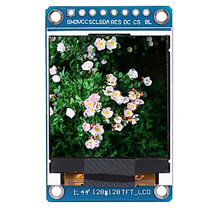 FTVOGUE 1.44Inch Display Module LCD Display Screen 128RGB x 128 Resolution Serial Peripheral Interface