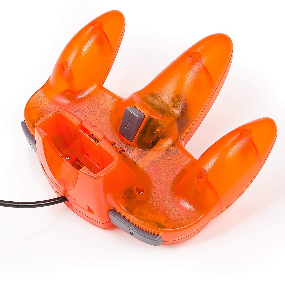 LUXMO PREMIUM Classic N64 USB Controller, USB N64 Gamepad Joystick PC Controllers for Windows PC Retro Pie (Clear Orange)
