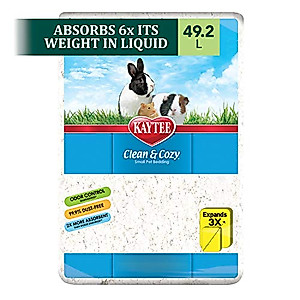 Kaytee Clean & Cozy White Bedding Pet For Guinea Pigs, Rabbits, Hamsters, Gerbils, and Chinchillas, 49.2 Liters