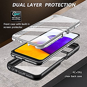 BESINPO Case for Samsung Galaxy A22 5G, Samsung A22 5G Phone Case Heavy Duty Defender Shockproof Rugged Protective Bumper Case Cover for Samsung Galaxy A22 5G- Black