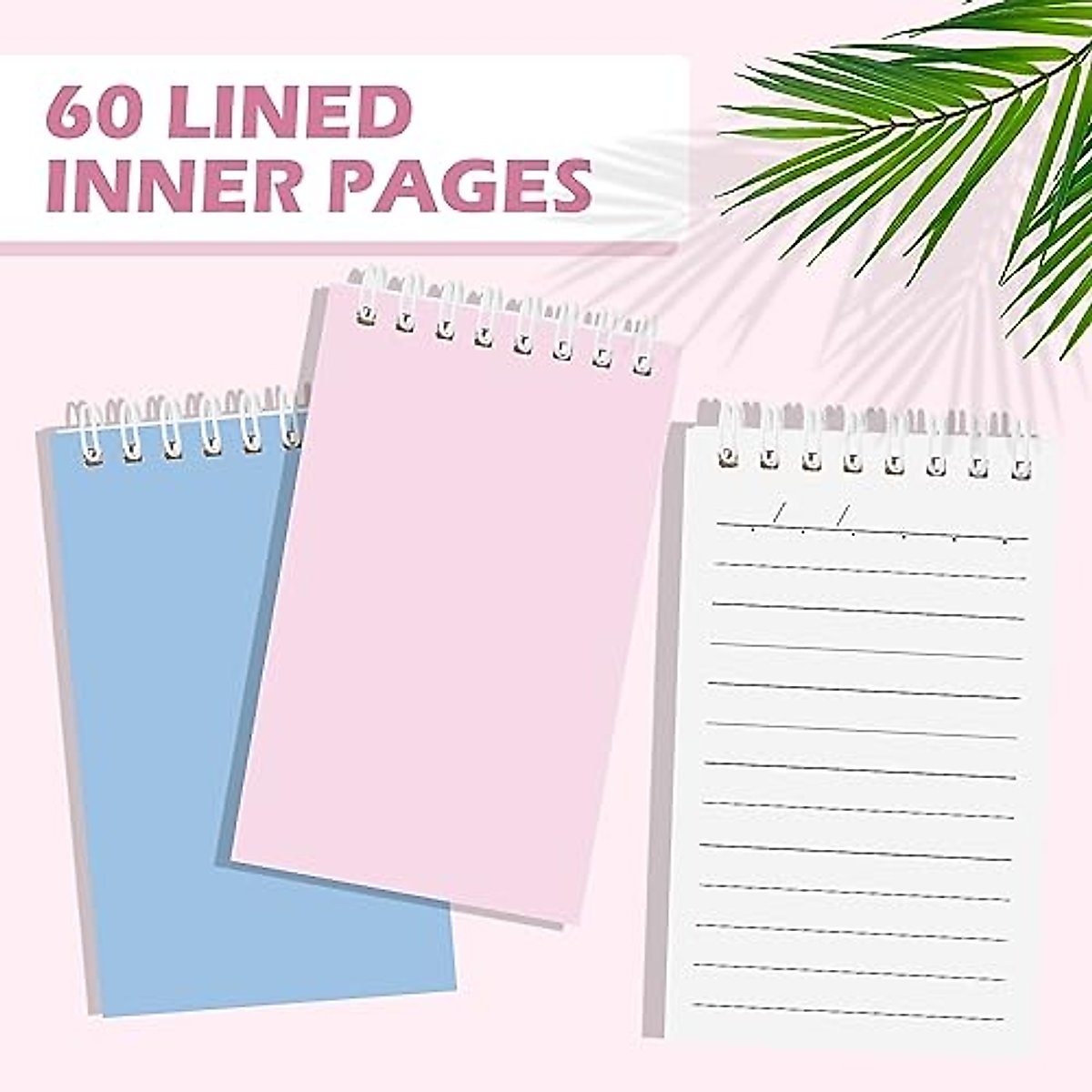 Ddaowanx Small Notebooks,3x5 Pocket Spiral Notepads With Lined Pages - The Perfect Little Mini Notebook to Stay Organized and Boost Productivity at Work or School (8, Delight Colors)