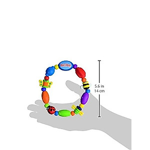 Nuby Bug-A-Loop Teether, Colors May Vary