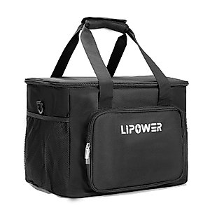 LIPOWER Carrying Case Compatible with MARS-1000W portable Power Station, Storage Bag IP54 Dustproof Waterproof and Multiple Pockets for Charging Cable and Accessories