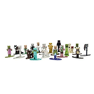 JADA Minecraft 20-Pack Wave 1 Nano METALFIGS 1.65" Die - Cast Figures, Multicolor (30125)