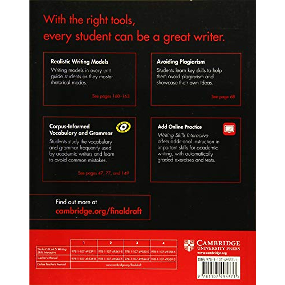 Final Draft Level 1 Student's Book with Online Writing Pack