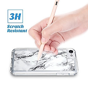 ULAK iPod Touch 7 Case, iPod Touch 6 Case Marble, iPod Touch 5 Case Slim Anti-Scratch Clear Case with Shockproof Bumper, Hybrid Protective Cases for iPod Touch 7th/6th/5th Generation, Marble Pattern