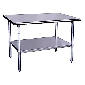 Kratos 16-Gauge Stainless Steel Worktable with Undershelf, 30" Wx24 D