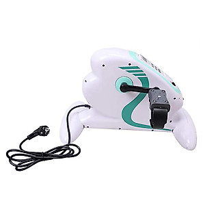 Fitness Motorized Electric Mini Exercise Bike/Pedal Exerciser,Electric Pedal Exerciser for Seniors Portable Fitness Cycle for Arm/Leg Exercise Mini Cycling Trainer Stationary Exercise Leg Peddler