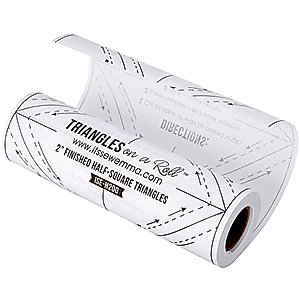 Triangles On A Roll Half Square, 2" (H200)