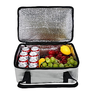 musbus Insulated Casserole Carrier Bag - Casserole Dish Carrier, Hot & Cold Food Carry Bag Potluck Parties, Lasagna Holder Tote for Picnics,Beaches,Traveling or Gifts, Fits 9”x13” Baking Dish