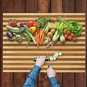 Bamboo Stovetop Cover&Countertop Cutting Board with Adjustable Legs, Dual-purpose Chopping Board for Electric Stove Burner, Workspace Block Cover for RV Camping Camper Gas Cook Top Cover